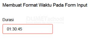Membuat Format Waktu Pada Form Input Dengan Jquery Mask