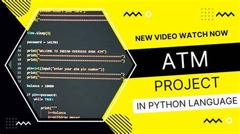 Atm Program In Python Language In Hindi Python Programming Shorts