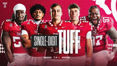Temple Football Names Five New Single Digits Temple