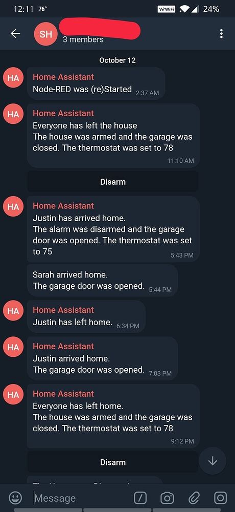 Ios Actionable Notification In Nodered Node Red Home Assistant