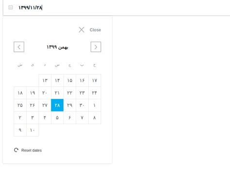 Is There Any Way To Specify Month Days · Issue 127 · T0grereact Datepicker · Github