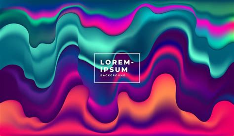 Premium Vector Colorful Abstract Wavy Liquid Background Template Copy Space Fluid Radient Mesh