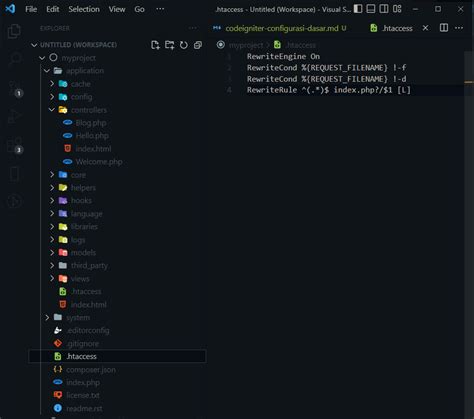 Codeigniter Configurasi Dasar