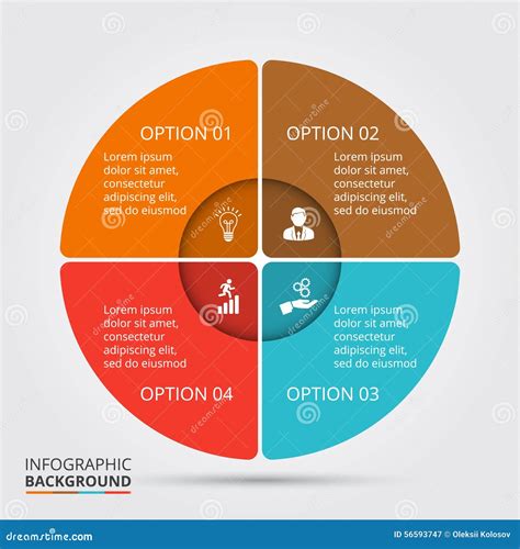 Vector Circle Element For Infographic Stock Vector Illustration Of Arrow Icon 56593747