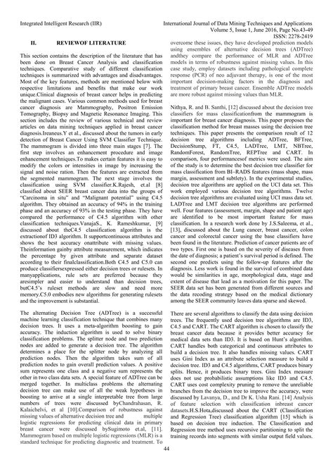 Classification Algorithmbased Analysis Of Breast Cancer Data Pdf