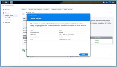 การสราง SSD Storage Pool บน Synology DSM Arnondora