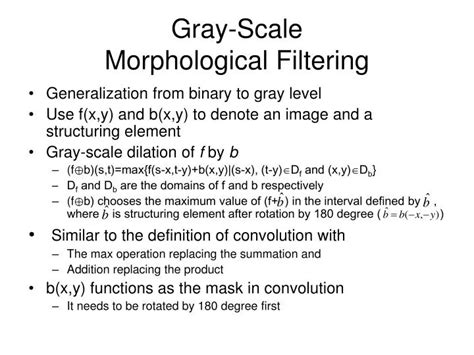 Ppt Gray Scale Morphological Filtering Powerpoint Presentation Free