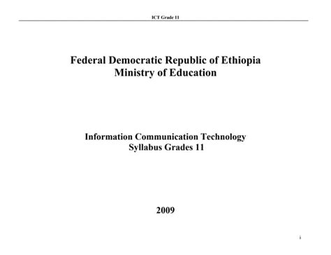 Ict Syllabus Grade 11 Pdf For Grade 11 Stem Ppt