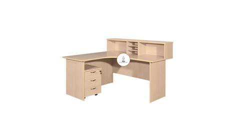 L Shape Reception Counter Set Ten Office System