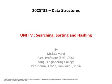Searching Sorting And Hashing Techniques Pptx Search Internet
