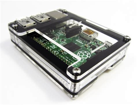 zebra case raspberry pi b and 2b black ice from c4labs on tindie