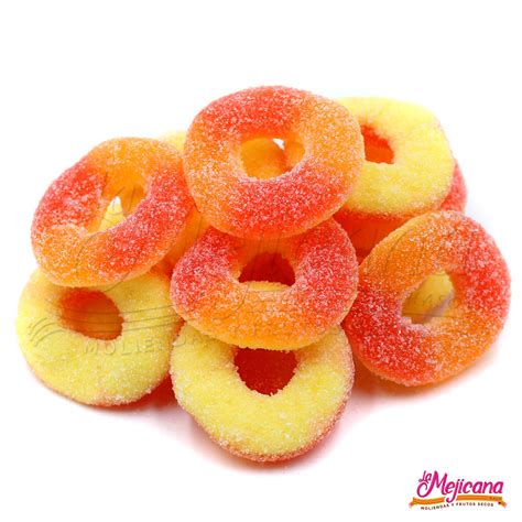 Mayoreo Y Menudeo De Gomitas Aros De Durazno