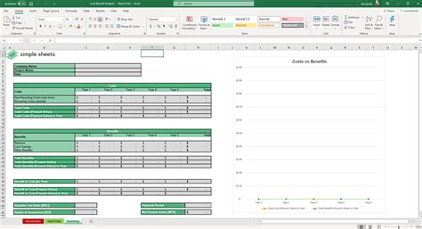 Cost Benefit Analysis Excel Tutorial Printable Templates Free