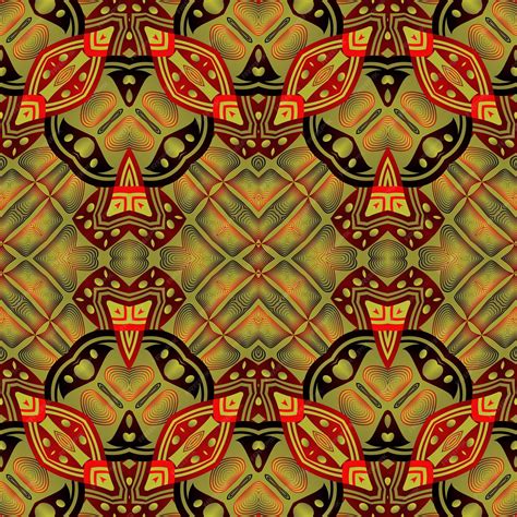 Premium Vector Seamless Background Pattern Decorative Geometric