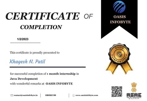 Khagesh Patil On Linkedin Oasisinfobyte Java Javadevelopment