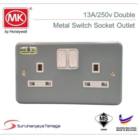 MK HEAVY DUTY 1G 2G METAL CLAD SWITCH SOCKET 13A 15A Shopee Malaysia