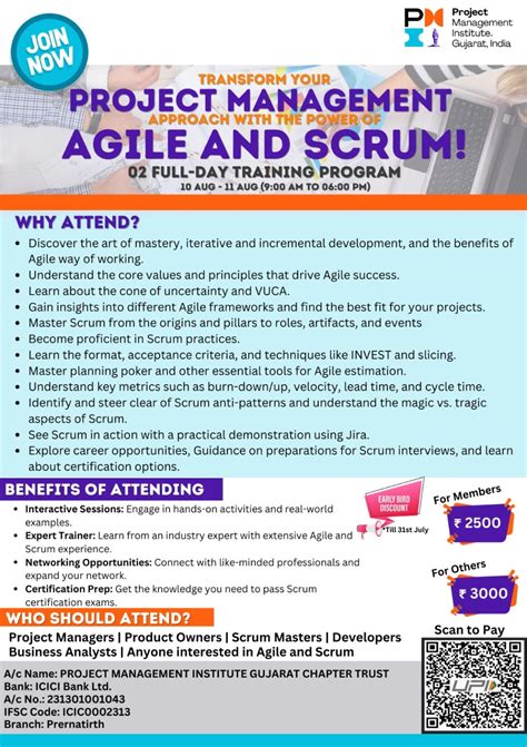 Pmi Gujarat Chapter On Linkedin Most Awaited Training On Agile And Scrum Technique Has Been Rolled…