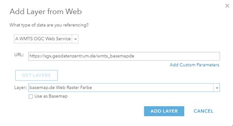 Solved Unable To Add Wmts To Map Viewer New One Esri Community