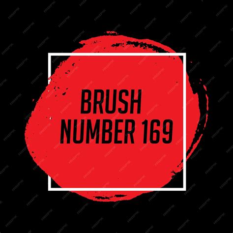 흰색 프레임 붉은 색 브러시 스트로크 배너 배경 프리미엄 벡터