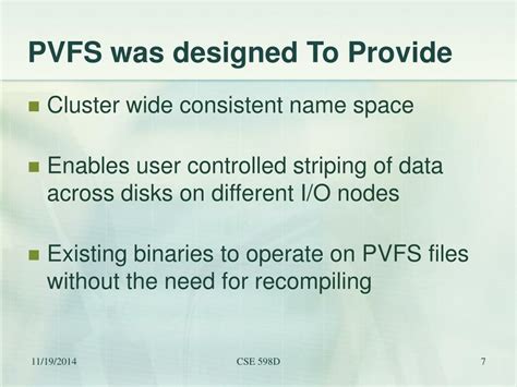 Ppt Pvfs A Parallel File System For Linux Clusters Powerpoint