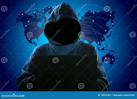 Hacker Stock Image Image Of Binary Criminal Crime 74095485