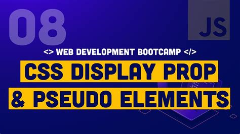 8 Css Display Property And Pseudo Elements Youtube