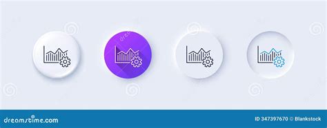 Operational Excellence Flat Line Icon Set Operational Excellence Thin