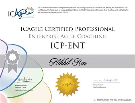 Nikhil Rai On Linkedin From Agile Team Coach Icp Acc To Agile Enterprise Trainer Icp Ent