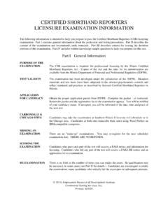 Certified Shorthand Reporters Licensure Certified Shorthand