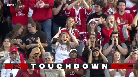 Drew Plitt With 49 Yard Touchdown Pass To Justin Hall Vs Western