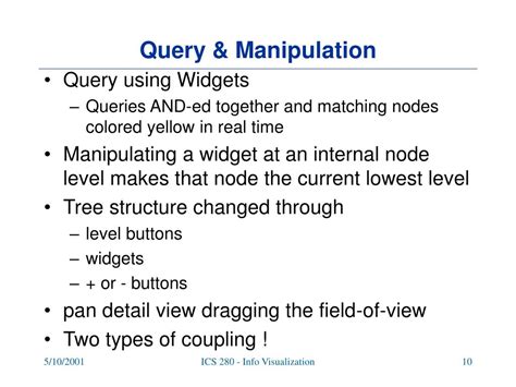 ppt browsing hierarchical data with multi level dynamic queries and pruning powerpoint