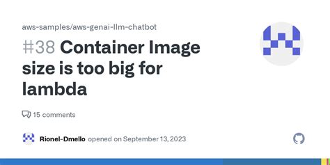 Container Image Size Is Too Big For Lambda · Issue 38 · Aws Samples