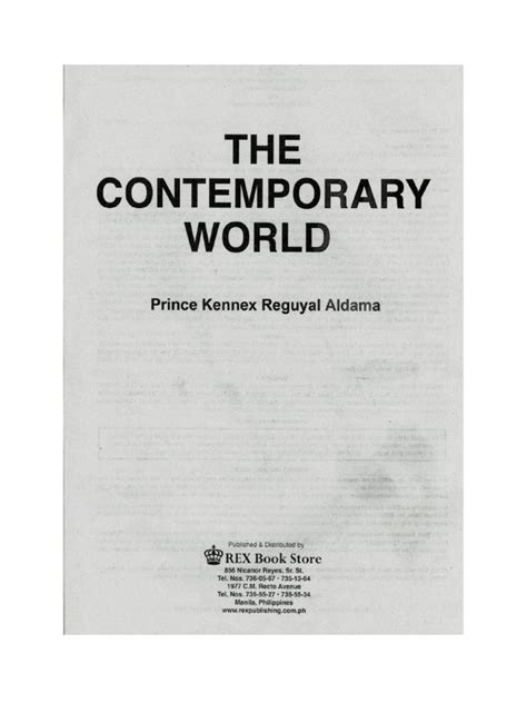 Agec 115 Contemporary World Chapter 1 Defining Globalization Pdf