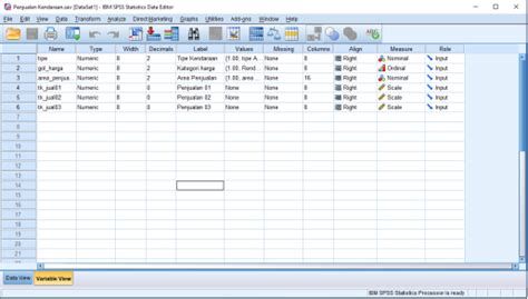Pengertian Data View Dan Variabel View Spss Serta Fungsinya