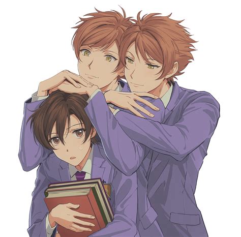 Fujioka Haruhi Hitachiin Hikaru And Hitachiin Kaoru Ouran High