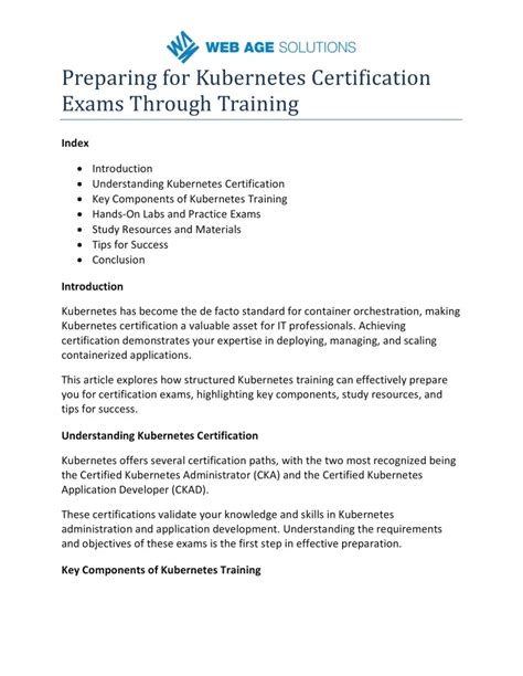 Ppt Preparing For Kubernetes Certification Exams Through Training Powerpoint Presentation Id