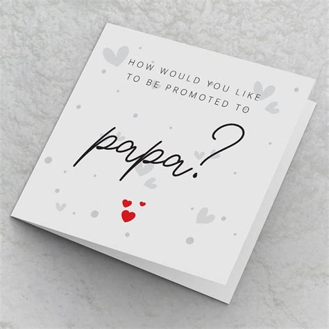 Pregnancy Announcement Card For Papa To Be How Would You Like To Be