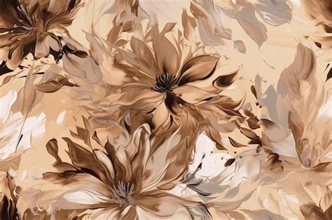 Premium Ai Image Vibrant Floral Design Set Against A Dark Backdrop Generative Ai