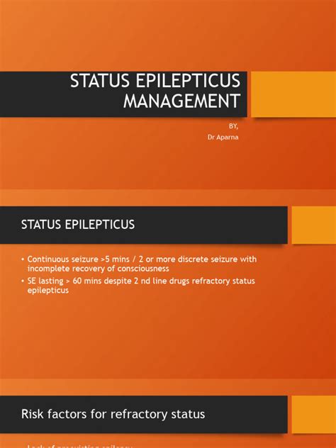 Status Epilepticus Management Download Free Pdf Midazolam Medicine