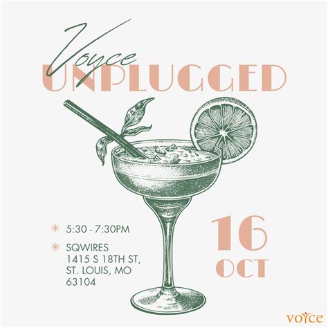 Mark Your Calendars For Voyce Unplugged A Unique Evening Of Networking Meaningful
