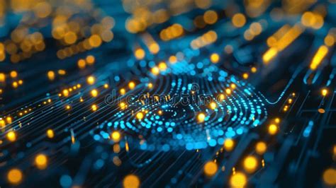 Digital Fingerprint Fusion Stock Image Image Of Digitalization 313067029