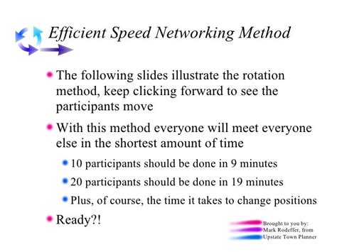 Speed Networking Seating Chart Keski