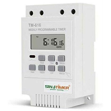 AlwaysH X TM Relay Switch Programmer V Timer Schedule Electric Weekly Digital Timer