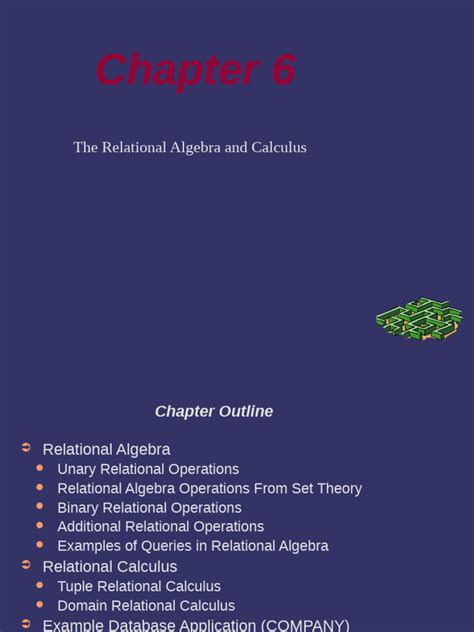 Ch6 Relational Algebra Calculus Pdf