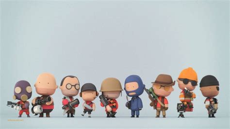 Download Tf2 Chibi Characters Wallpaper