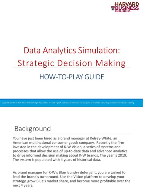 Dataanalytics How To Play Guide Pdf Forecasting Demand