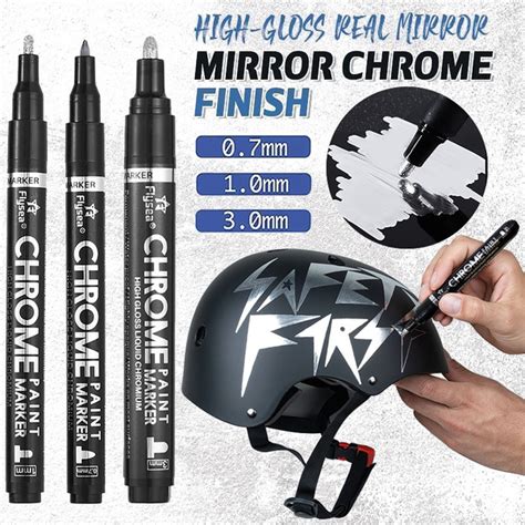 Liquid Chrome Marker Pen Liquid Mirror Chrome Markers Pen Silver