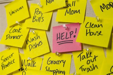 premium photo help post it notes to do list sticky notes overwhelmed