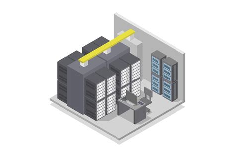 Isometric Data Center In 42879466 Vector Art At Vecteezy