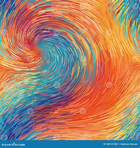 Vortex Inspired Design Tile Displays Mesmerizing Swirls And Dynamic Patterns Stock Illustration